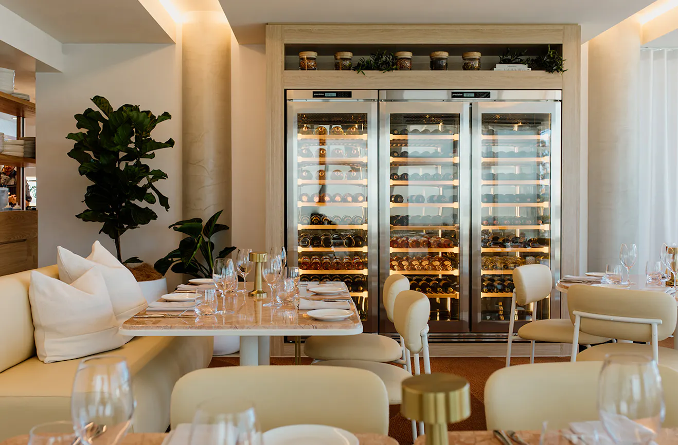 A Sleek Beachfront Cafe And Mediterranean Restaurant By The Gambaro ...