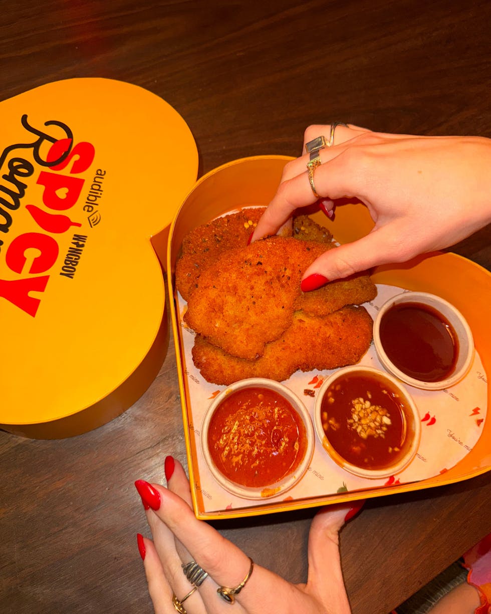 Get Your Hands On Audible And Wingboy’s Spicy Romance-Inspired Menu For ...