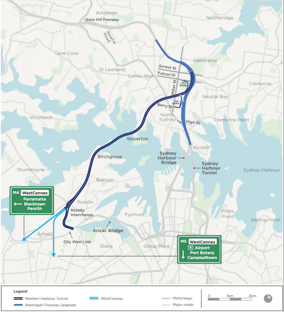 Western Harbour Tunnel Sydney: Route, Timeline And What To Know | URBAN ...