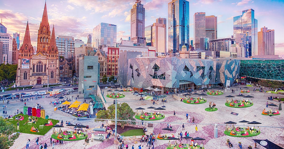 Gear Up For Alfresco Season, Fed Square Has Been Transformed Into A ... Gear Up For Alfresco Season, Fed Square Has Been Transformed Into A ...