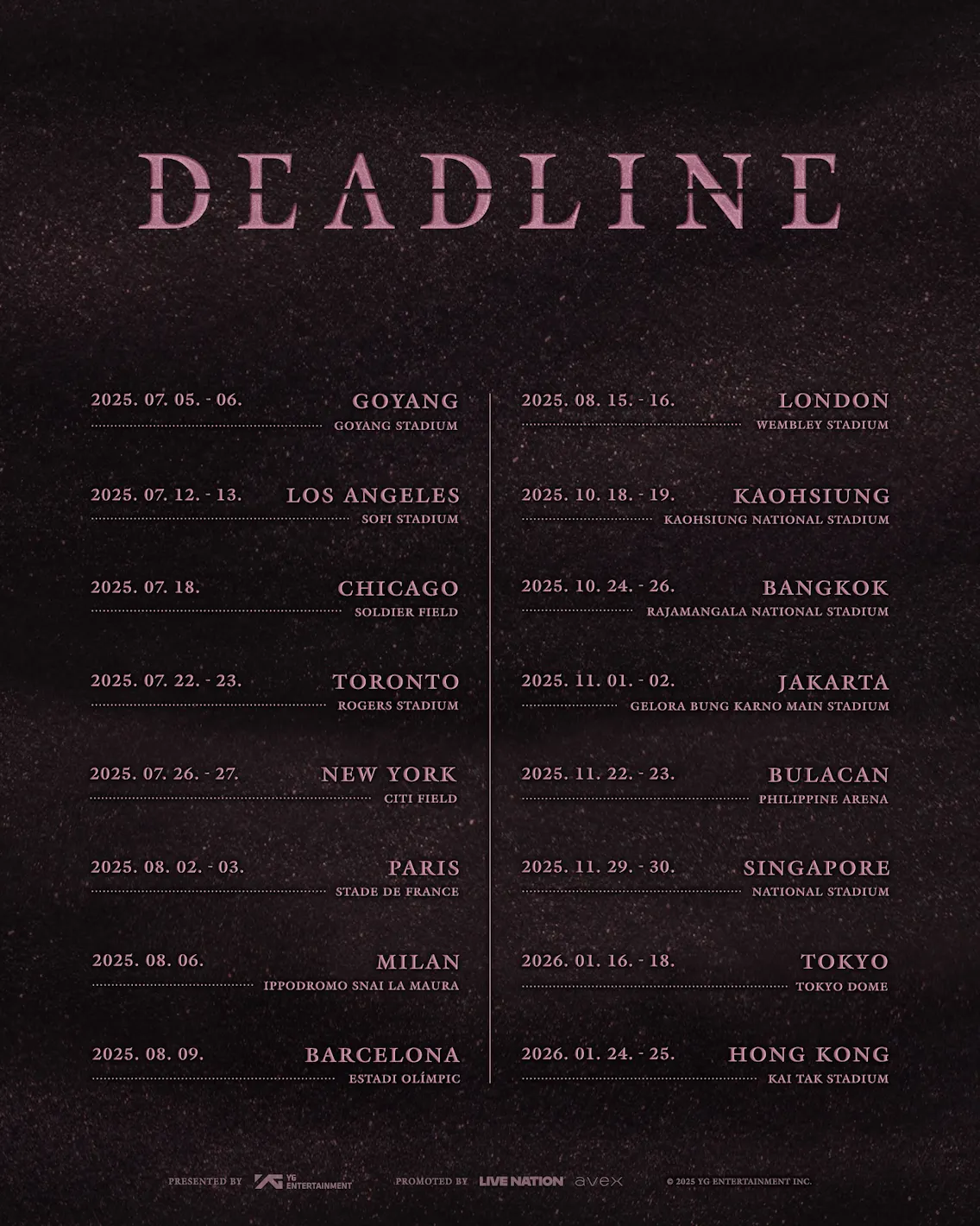 Here’s Everything You Need to Know About Blackpink’s Deadline World ...