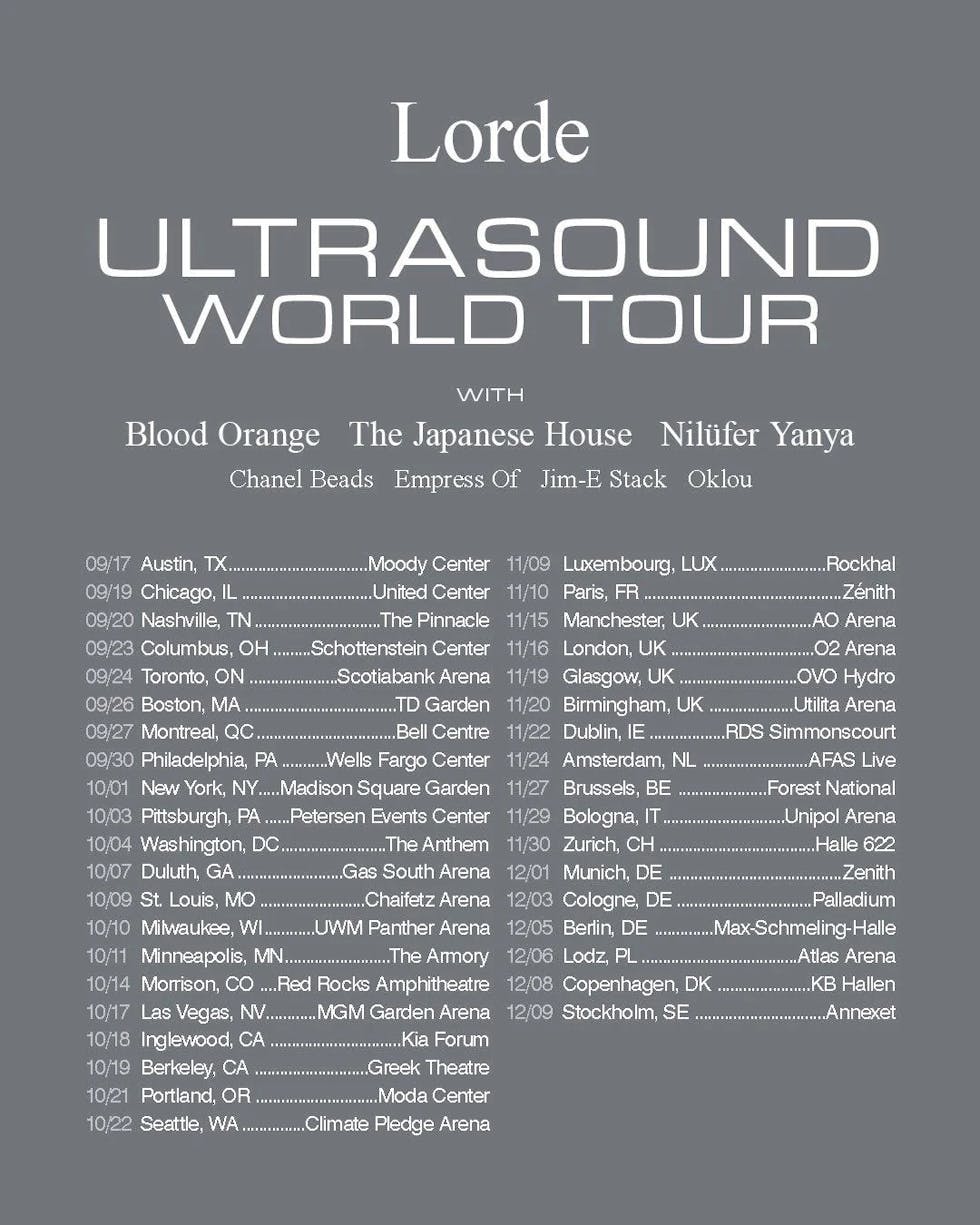 Lorde Has Announced A World Tour: When Will She Bring Ultrasound To ...
