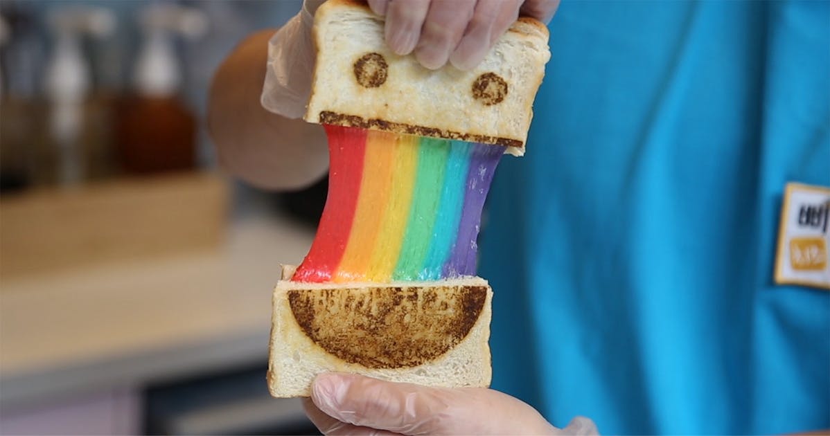 Rainbow Toastie | URBAN LIST MELBOURNE