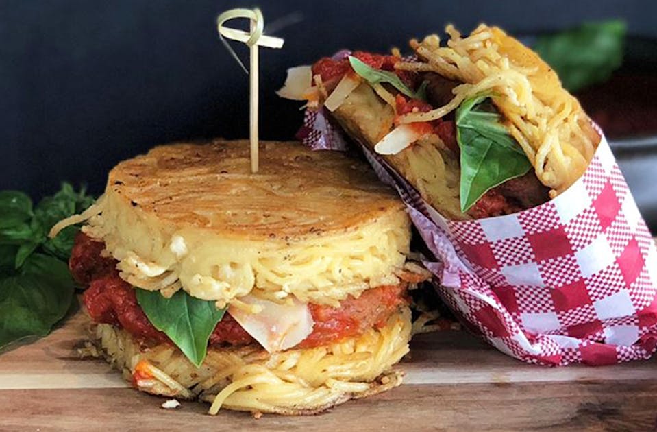 A Spaghetti-Bun Burger Exists And Wow | URBAN LIST SYDNEY