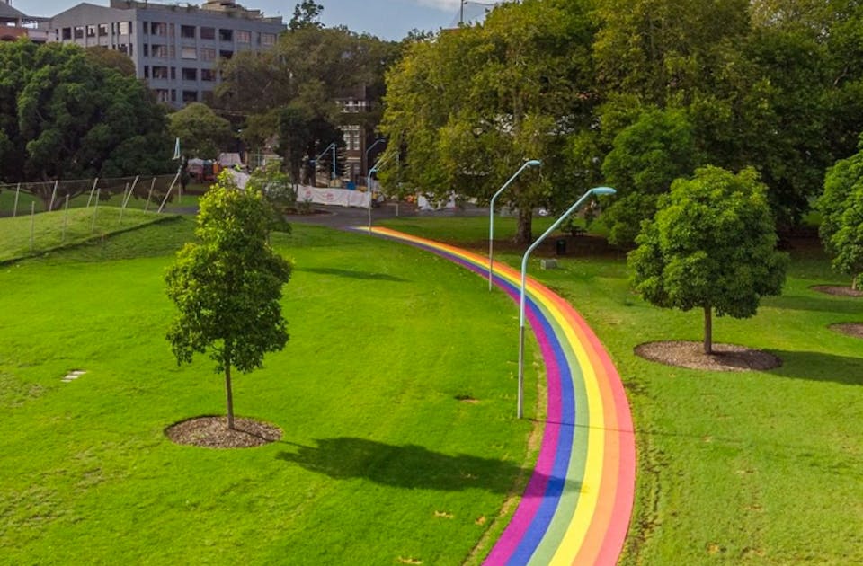 Rainbow Path Sydney's Rainbow Path To Commemorate The Legalisation Of